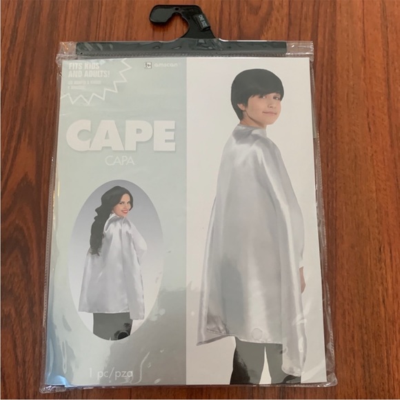 Amscan | Costumes | New White Shiny Cape Costume Halloween Play Project ...